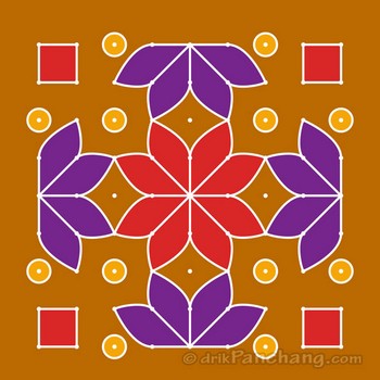 9x9 Dot Rangoli Designs | 9x9 Dot Kolam Designs | 9x9 Dot Muggu Designs ...