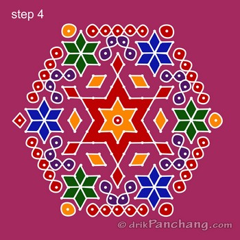 Dot Rangoli | Dot Rangoli Design | Rangoli Designs - Dot Rangoli 16