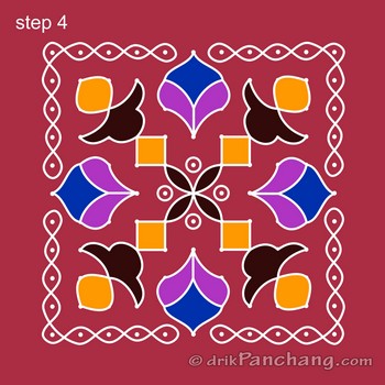 Dot Rangoli | Dot Rangoli Design | Rangoli Designs - Dot Rangoli 31