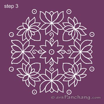 Beautiful Rangoli Designs For Competition With Dots