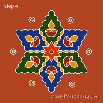 Dot Rangoli | Dot Rangoli Design | Rangoli Designs - Dot Rangoli 2