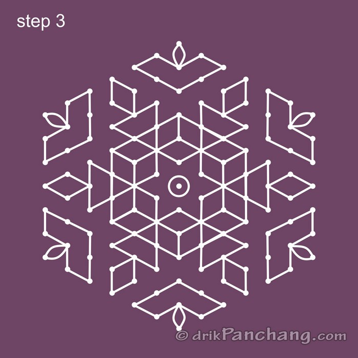 Dot Rangoli | Dot Rangoli Design | Rangoli Designs - Dot Rangoli 10