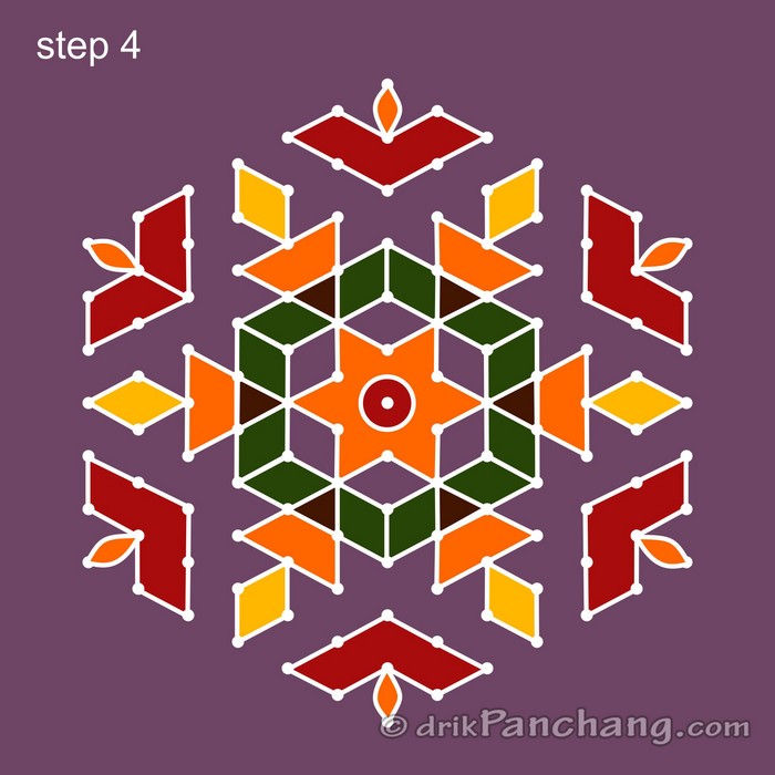 Dot Rangoli | Dot Rangoli Design | Rangoli Designs - Dot Rangoli 10