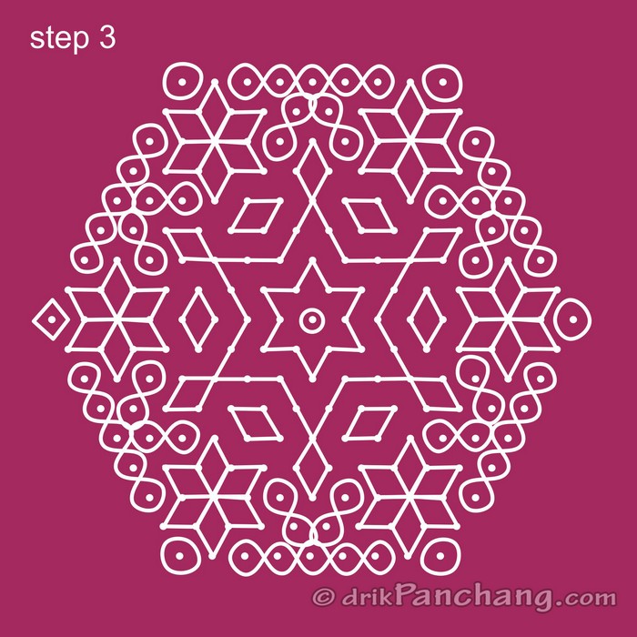 Dot Rangoli | Dot Rangoli Design | Rangoli Designs - Dot Rangoli 16