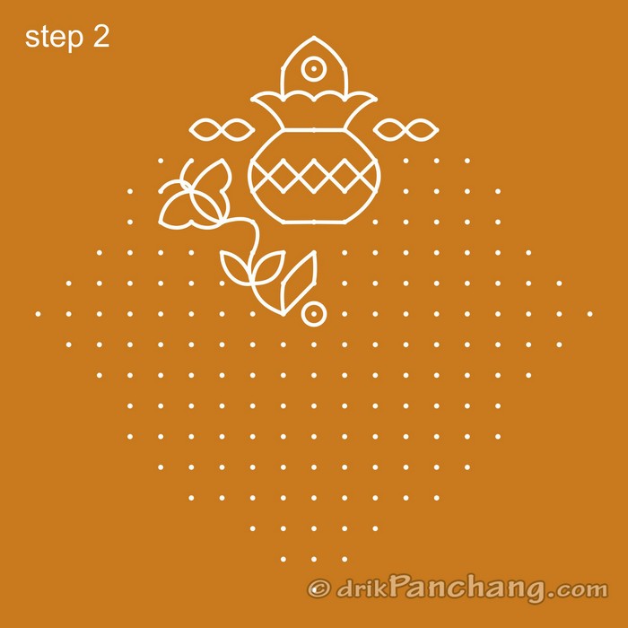 Dot Rangoli | Dot Rangoli Design | Rangoli Designs - Dot Rangoli 1