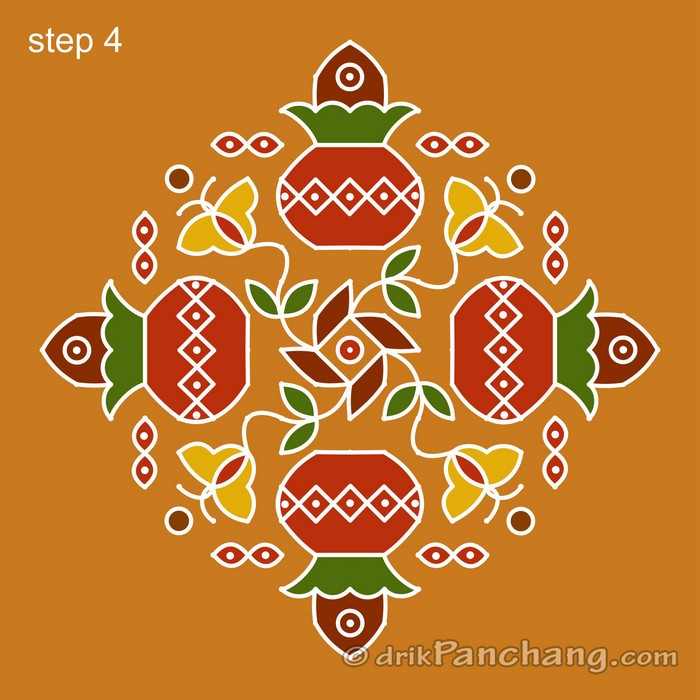 Dot Rangoli | Dot Rangoli Design | Rangoli Designs - Dot Rangoli 1