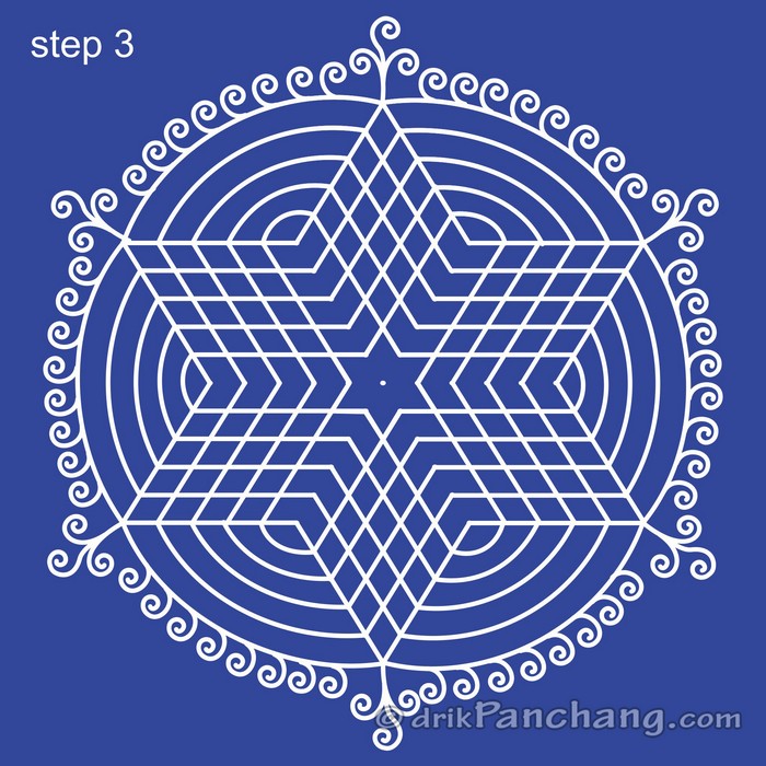 Dot Rangoli | Dot Rangoli Design | Rangoli Designs - Dot Rangoli 23