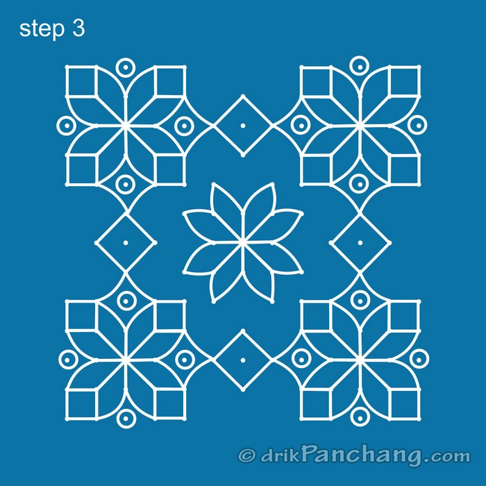 Dot Rangoli | Dot Rangoli Design | Rangoli Designs - Dot Rangoli 25