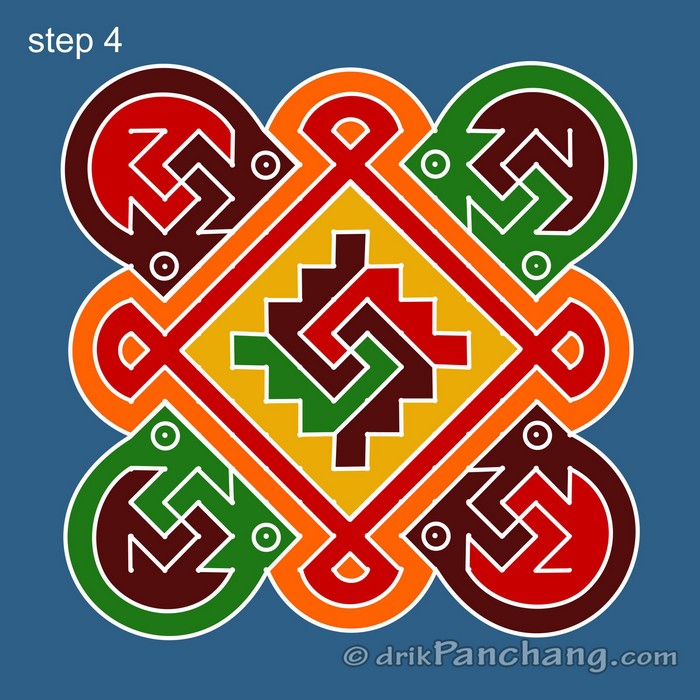 Dot Rangoli | Dot Rangoli Design | Rangoli Designs - Dot Rangoli 28