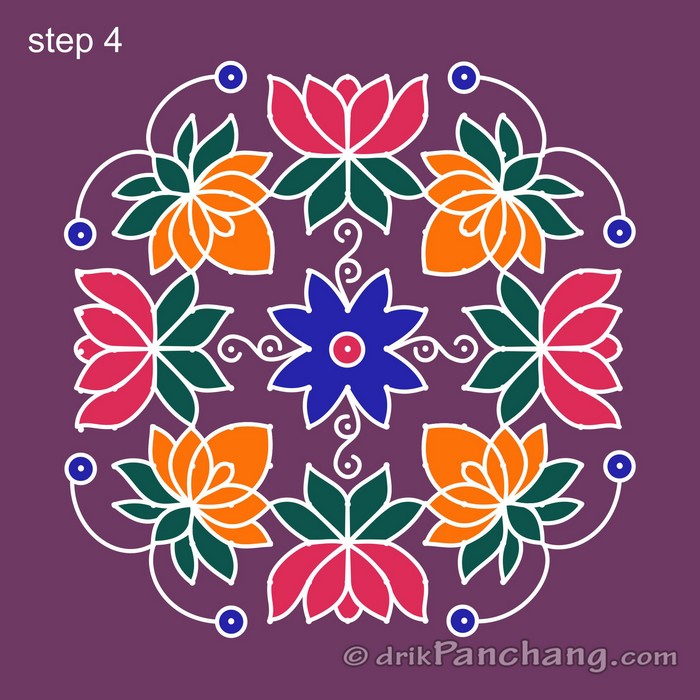 Dot Rangoli | Dot Rangoli Design | Rangoli Designs - Dot Rangoli 29