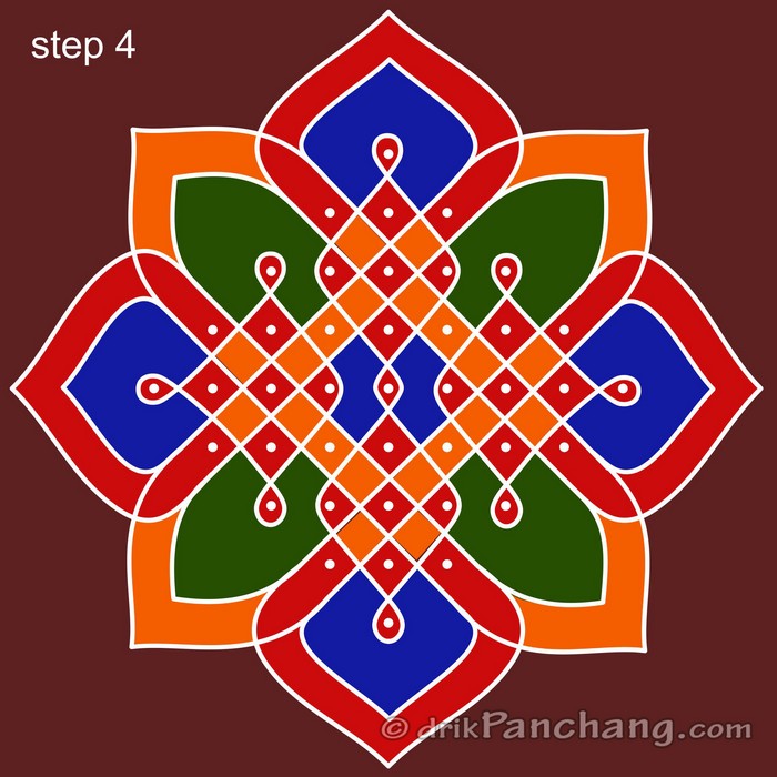 Dot Rangoli | Dot Rangoli Design | Rangoli Designs - Dot Rangoli 3
