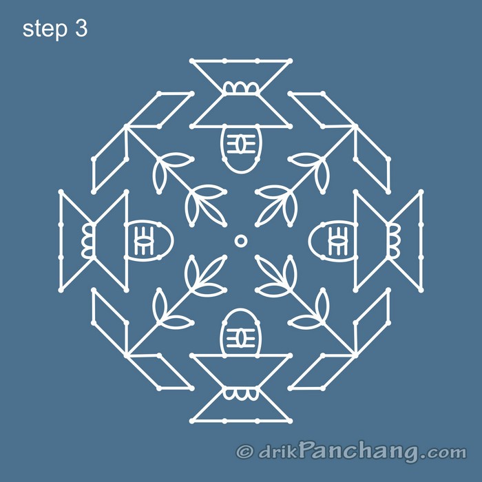 Dot Rangoli | Dot Rangoli Design | Rangoli Designs - Dot Rangoli 9