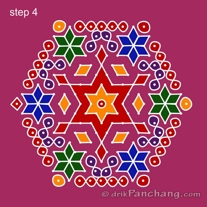 Dot Rangoli | Dot Rangoli Design | Rangoli Designs - Dot Rangoli 16