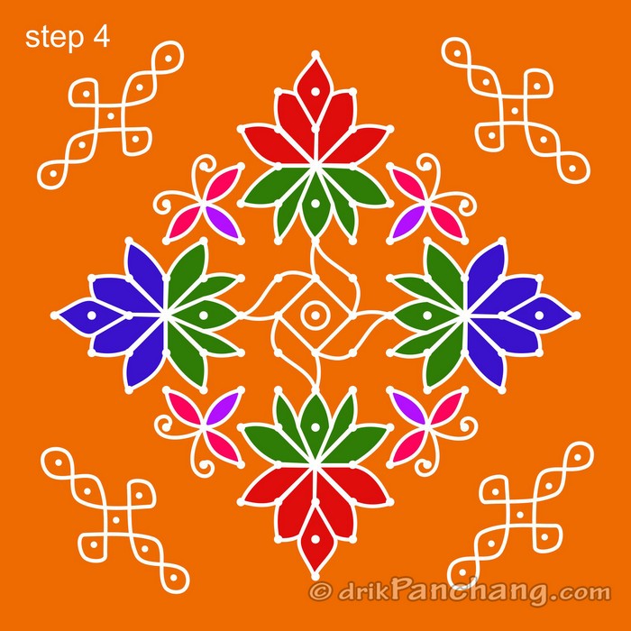 Dot Rangoli | Dot Rangoli Design | Rangoli Designs - Dot Rangoli 17