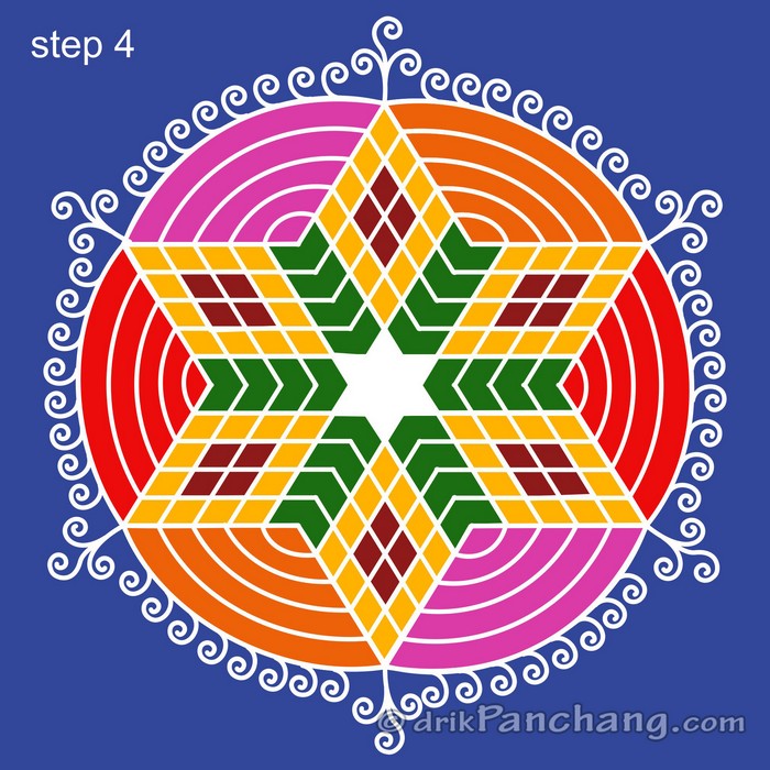 Dot Rangoli | Dot Rangoli Design | Rangoli Designs - Dot Rangoli 23