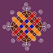 Dot Rangoli | Dot Rangoli Design | Rangoli Designs - Dot Rangoli 32