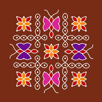 Dot Rangoli Designs | Dot Kolam Designs | Dot Muggu Designs | Dot ...