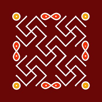 Dot Rangoli | Dot Rangoli Design | Rangoli Designs - Dot Rangoli 8