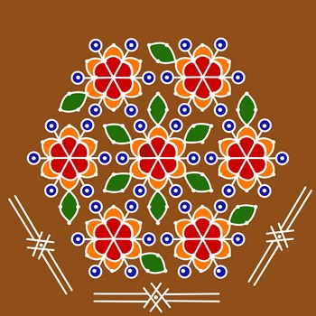 Dot Rangoli Designs | Dot Kolam Designs | Dot Muggu Designs | Dot ...
