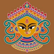 Durga Alpana Designs | Durga Rangoli Designs | Alpana Designs for Durga ...