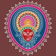 Durga Alpana Designs | Durga Rangoli Designs | Alpana Designs for Durga ...