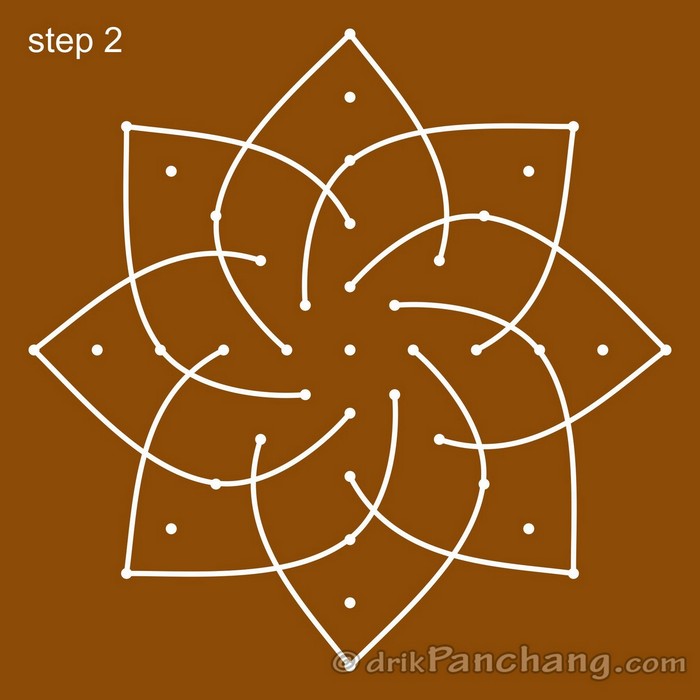 Hridaya Kamalam Rangoli | Lakshmi Hrudaya Kolam Design | Hrudaya Kamala ...