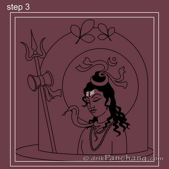 Lord Shiva Rangoli | Shivaratri Puja Rangoli Designs | Rangoli Designs ...