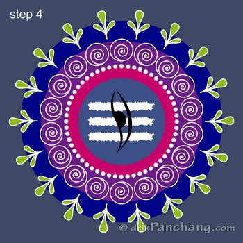 Lord Shiva Rangoli | Shivaratri Puja Rangoli Designs | Rangoli Designs ...
