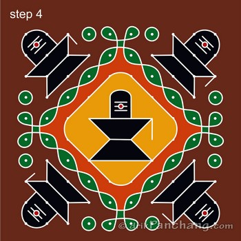Lord Shiva Rangoli | Shivaratri Puja Rangoli Designs | Rangoli Designs ...