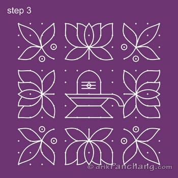 Lord Shiva Rangoli | Shivaratri Puja Rangoli Designs | Rangoli Designs ...