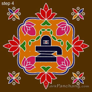 Lord Shiva Rangoli | Shivaratri Puja Rangoli Designs | Rangoli Designs ...