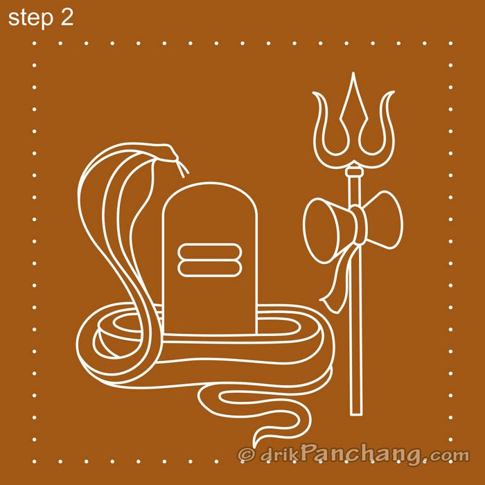 Lord Shiva Rangoli | Shivaratri Puja Rangoli Designs | Rangoli Designs ...