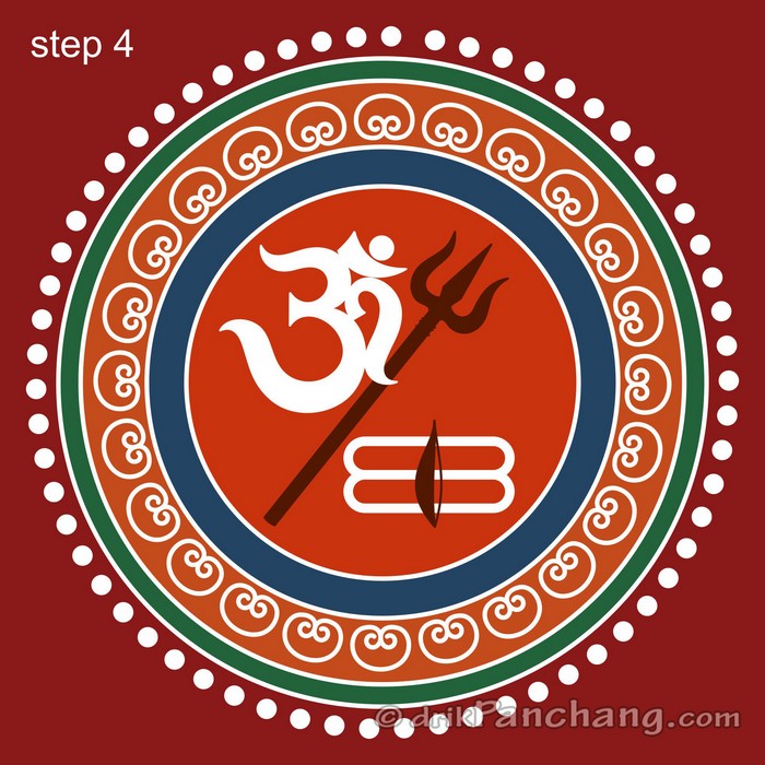 Lord Shiva Rangoli | Shivaratri Puja Rangoli Designs | Rangoli Designs ...
