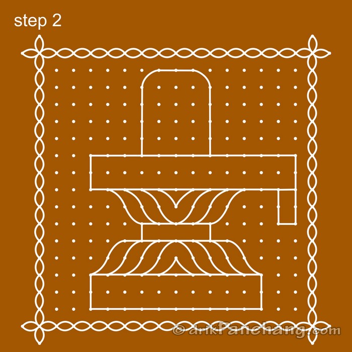 Lord Shiva Rangoli | Shivaratri Puja Rangoli Designs | Rangoli Designs ...