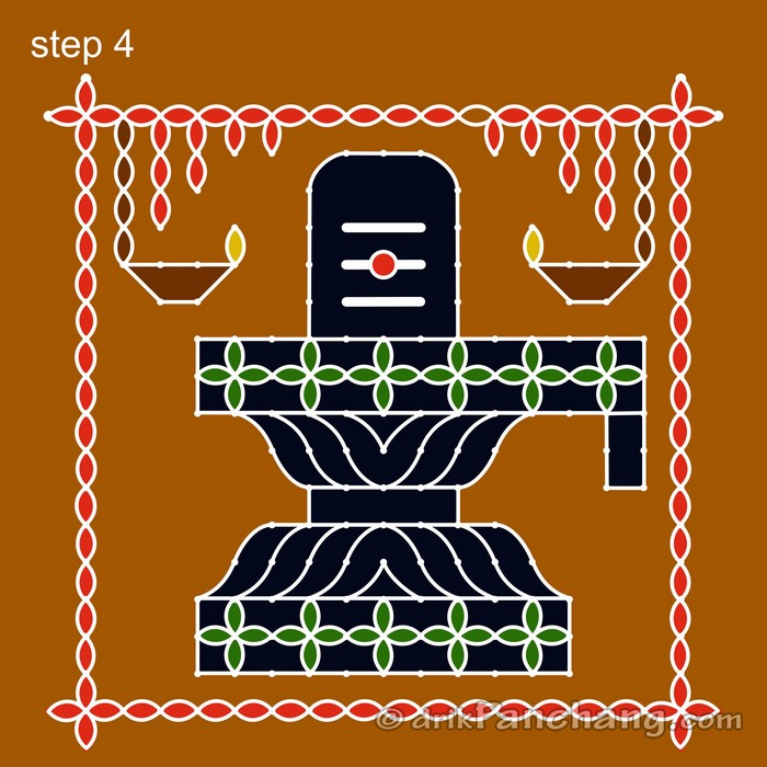 Lord Shiva Rangoli | Shivaratri Puja Rangoli Designs | Rangoli Designs ...