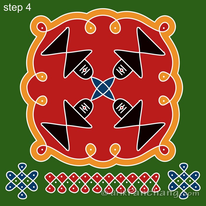 Lord Shiva Rangoli | Shivaratri Puja Rangoli Designs | Rangoli Designs ...