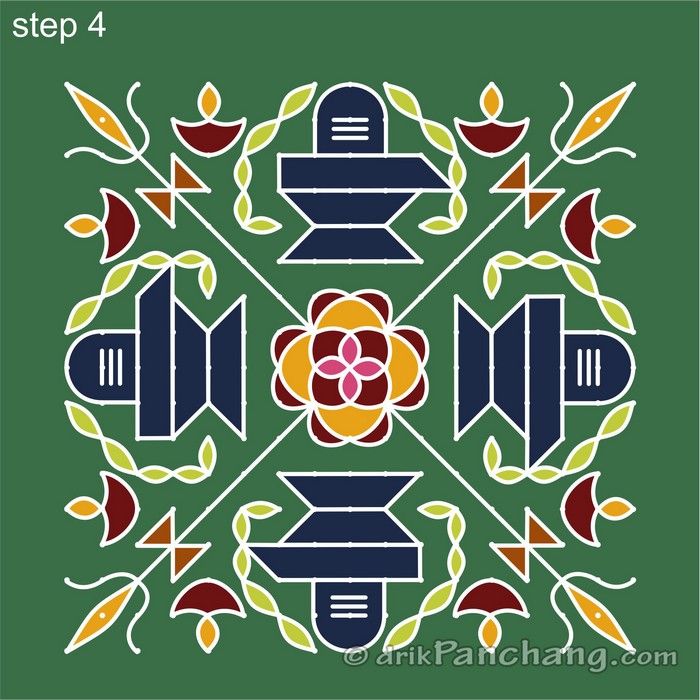 Lord Shiva Rangoli | Shivaratri Puja Rangoli Designs | Rangoli Designs ...