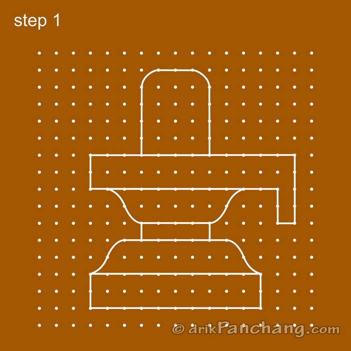 Lord Shiva Rangoli | Shivaratri Puja Rangoli Designs | Rangoli Designs ...