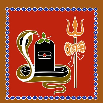 Shiva Linga Rangoli | Lord Shiva Rangoli Designs | Shivaratri Kolam