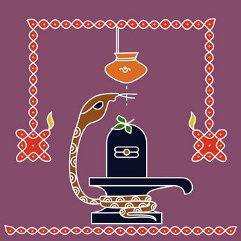 Shiva Linga Rangoli | Lord Shiva Rangoli Designs | Shivaratri Kolam