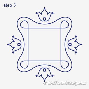 Navagraha Rangoli | Weekdays Rangoli for Monday | Navagraha Chandra Rangoli