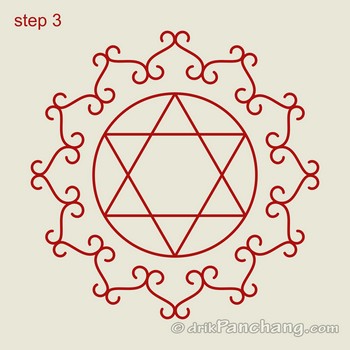 Navagraha Rangoli | Weekdays Rangoli for Friday | Navagraha Shukra Rangoli