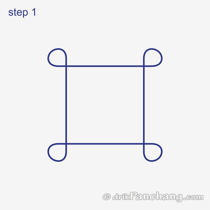 Navagraha Rangoli | Weekdays Rangoli for Monday | Navagraha Chandra Rangoli