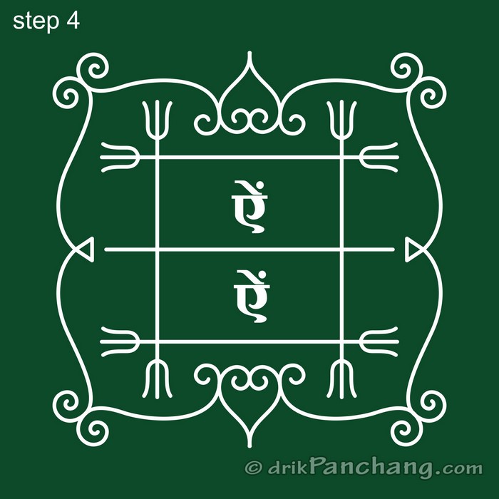 Navagraha Rangoli | Weekdays Rangoli for Wednesday | Navagraha Budha ...