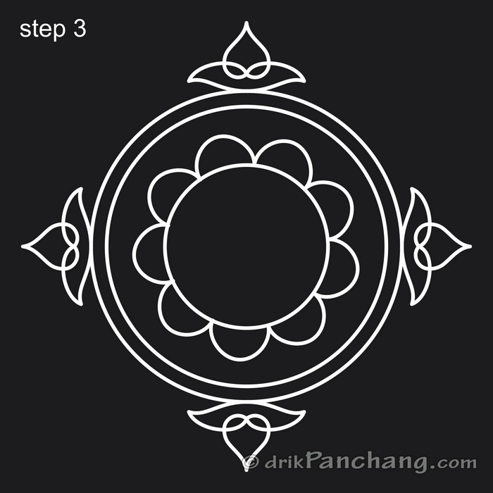 Navagraha Rangoli | Weekdays Rangoli for Saturday | Navagraha Shani Rangoli