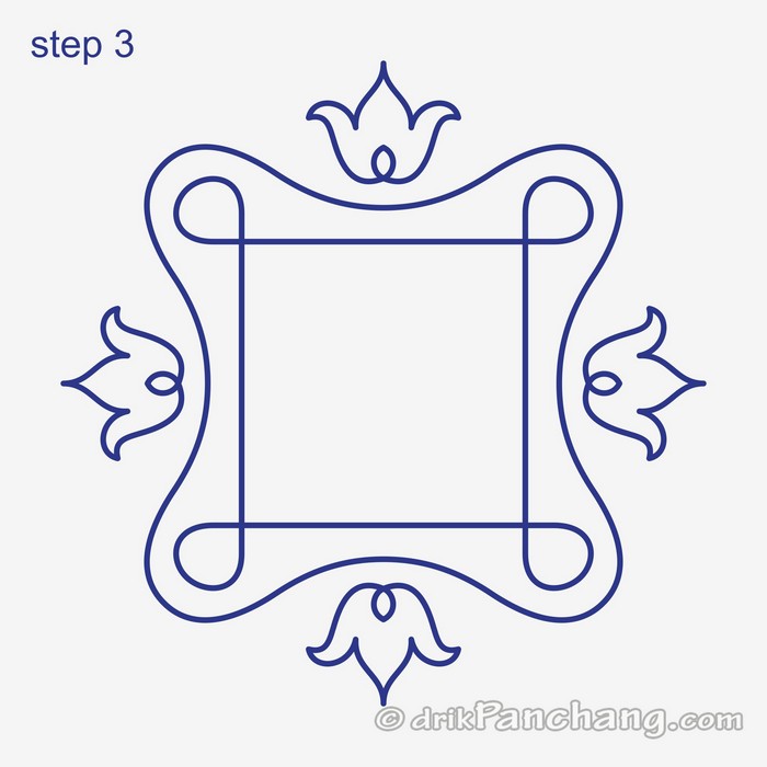 Navagraha Rangoli | Weekdays Rangoli for Monday | Navagraha Chandra Rangoli