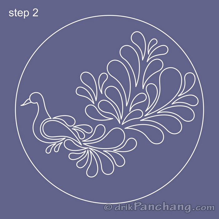 Peacock Rangoli Design | Rangoli Designs - Peacock Rangoli 14