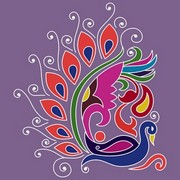 Peacock Rangoli Designs | Peacock Rangoli Patterns