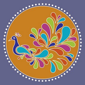 Peacock Rangoli Designs | Peacock Rangoli Patterns