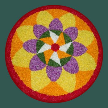 Onam Pookalam Designs | Onam Flowers Rangoli Designs | Pookalam Designs ...